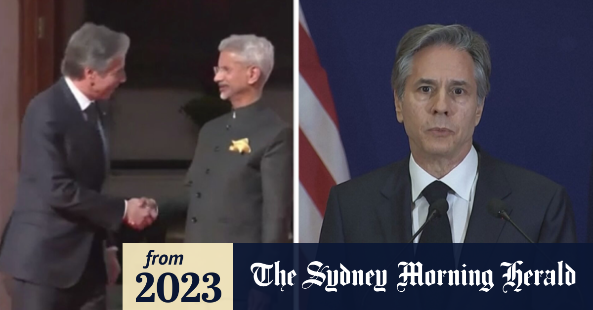 Video: Antony Blinken and Sergei Lavrov meet for first time since Ukraine war